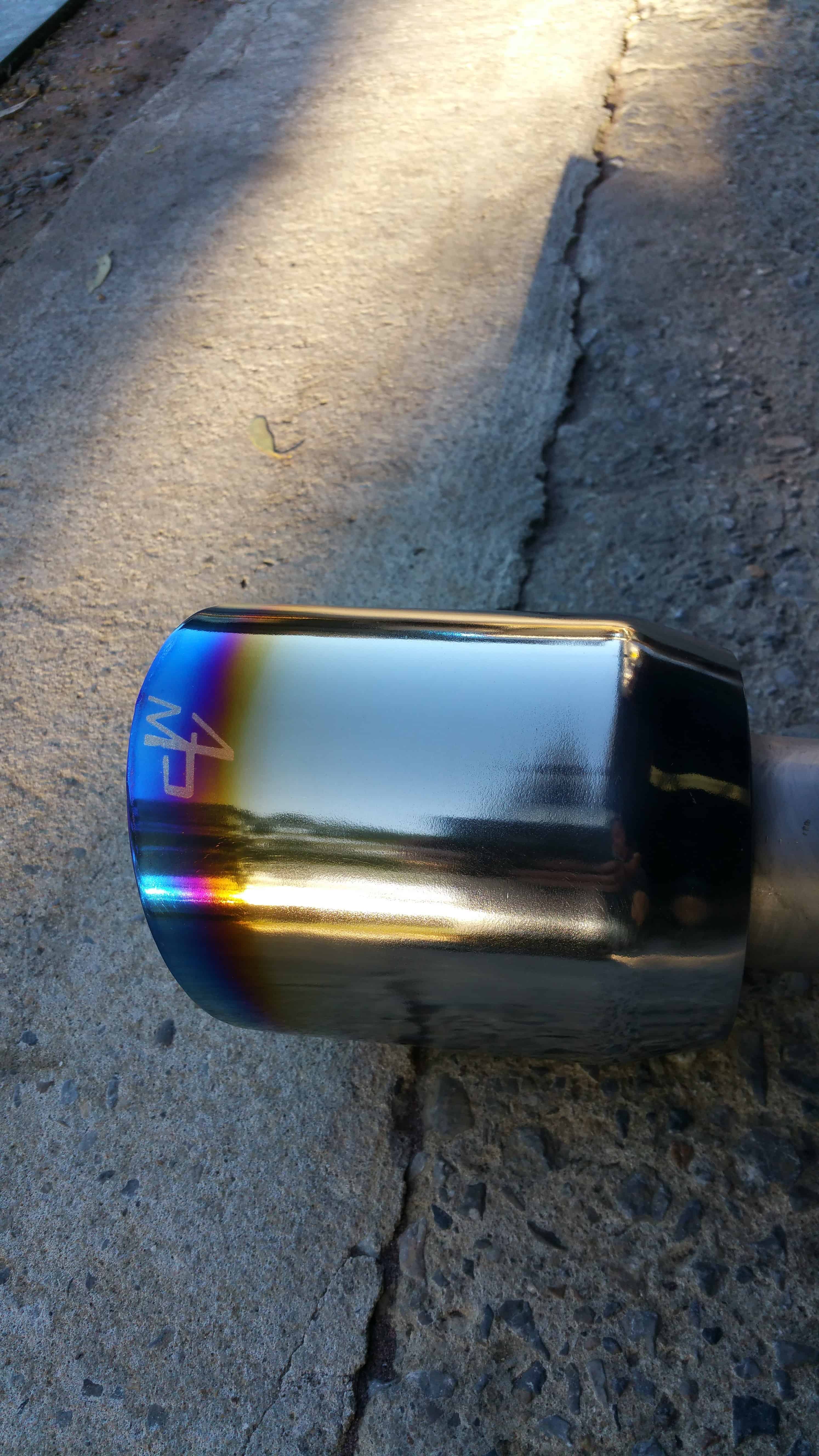 Nissan Skyline R35 GTR titanium exhaust tail tips - AM Performance